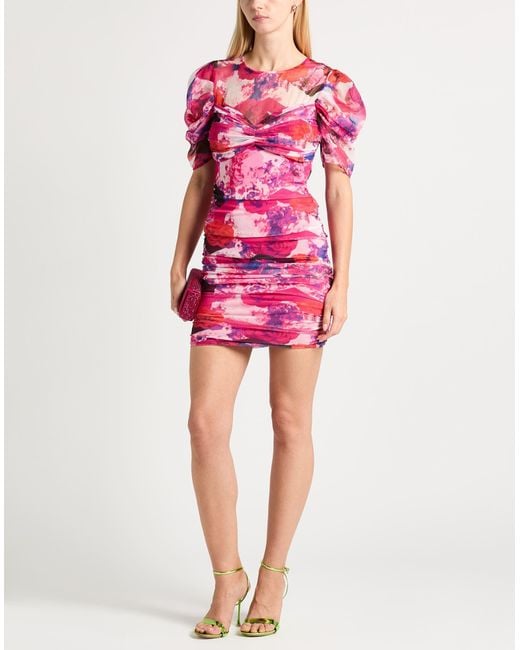 Gaelle Paris Mini Dress Polyester in Pink | Lyst UK