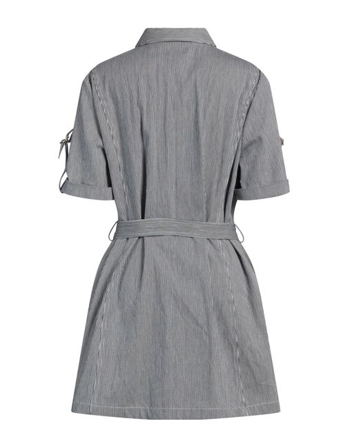 Celine Midnight Mini Dress Cotton in Gray | Lyst