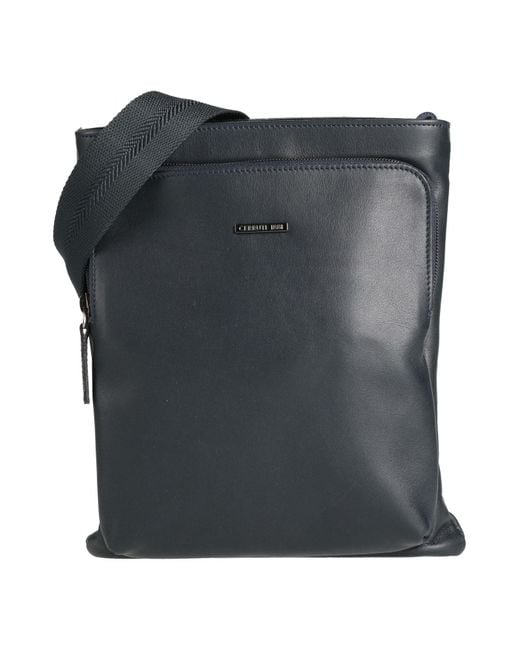 Cerruti 1881 Cross-Body Bag Leather in Black for Men | Lyst