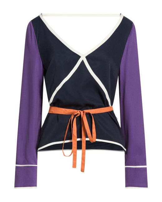 Saks Potts Top Acetate, Silk in Blue | Lyst UK