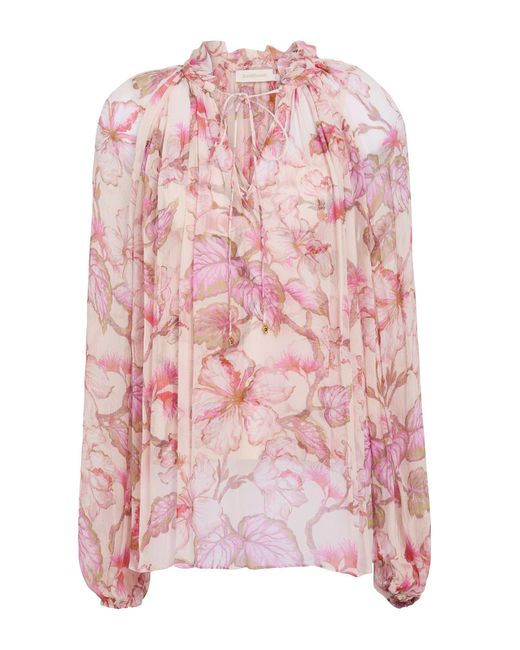 Zimmermann Top in Pink | Lyst UK
