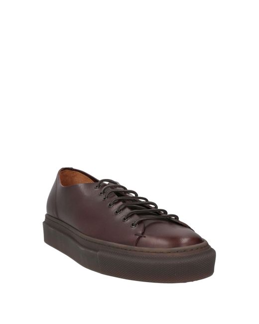 Buttero Dark Sneakers Leather in Brown for Men | Lyst