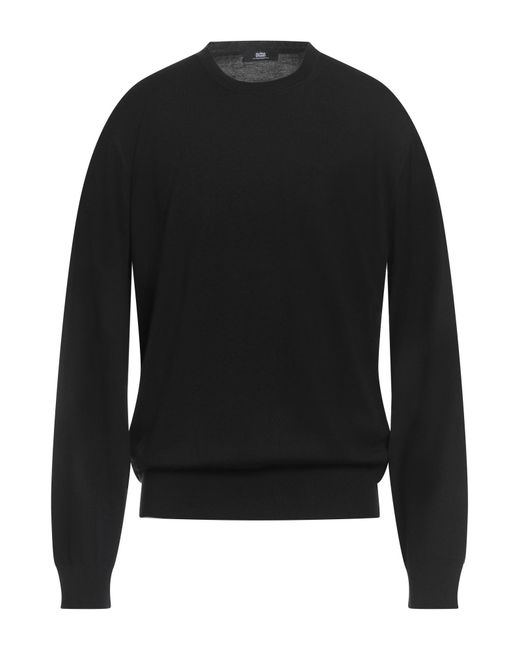 Alpha Studio The Fine Essentials Sweater Merino Wool in Black for Men | Lyst UK