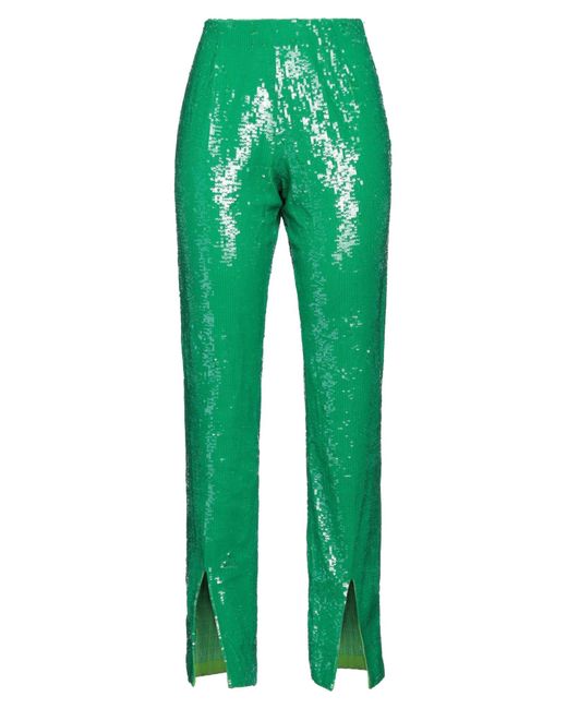 MSGM Pants Pvc in Green | Lyst