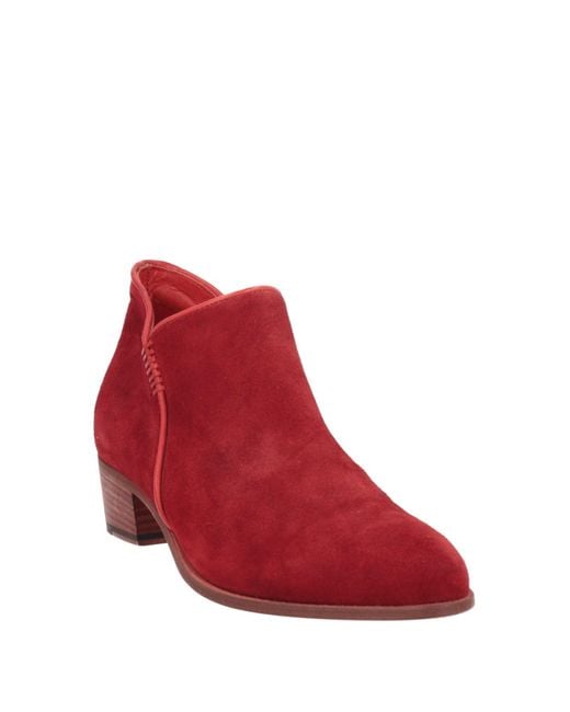 Pantanetti Brick Ankle Boots Leather in Red | Lyst UK