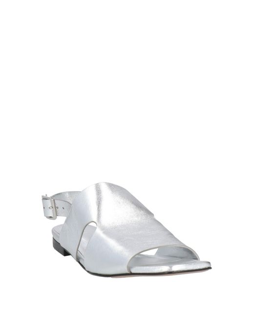 Tela Sandals Leather in White | Lyst