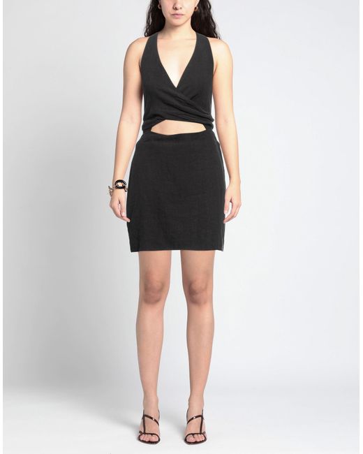 Natalie Rolt Mini Dress in Black | Lyst