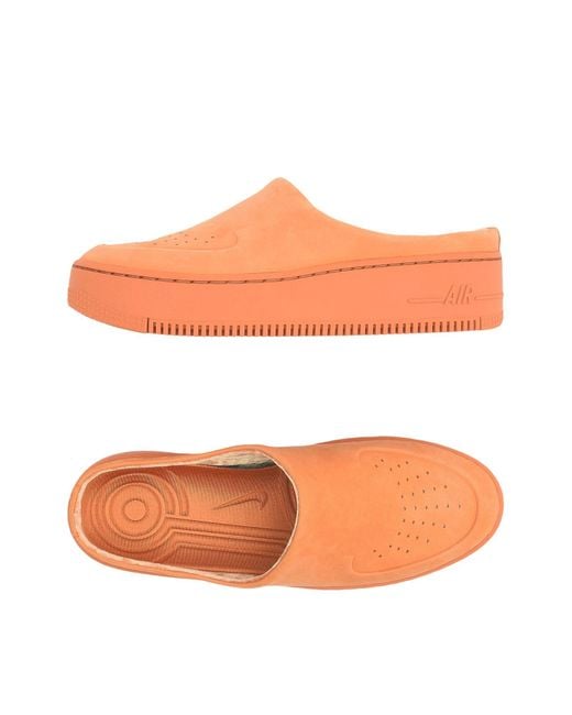 Nike Mules & Clogs Leather in Orange for Men | Lyst