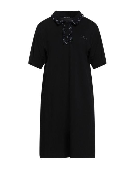 Karl Lagerfeld Mini Dress in Black | Lyst UK