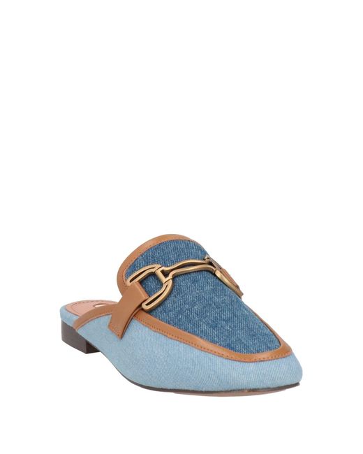 Bibi Lou Mules & Clogs Textile Fibers in Blue | Lyst