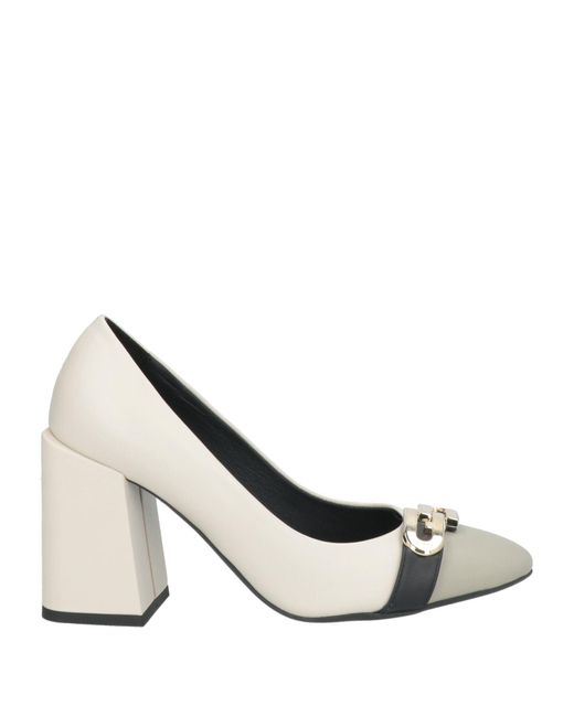 Furla Pumps Ovine Leather, Leather in White | Lyst