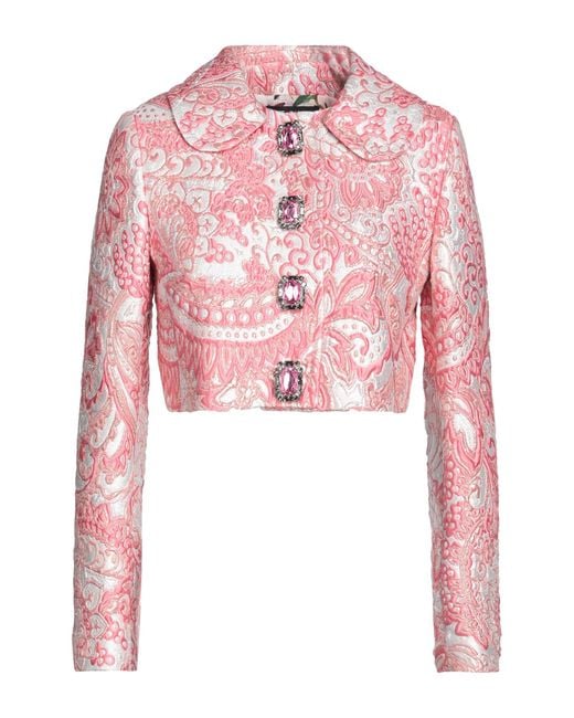 Dolce & Gabbana Suit Jacket in Pink | Lyst