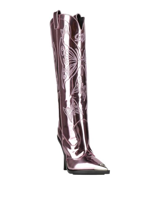 Versace Boot Leather in White | Lyst