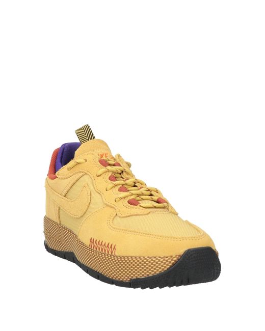 Nike Ocher Sneakers Leather, Textile Fibers in Natural | Lyst