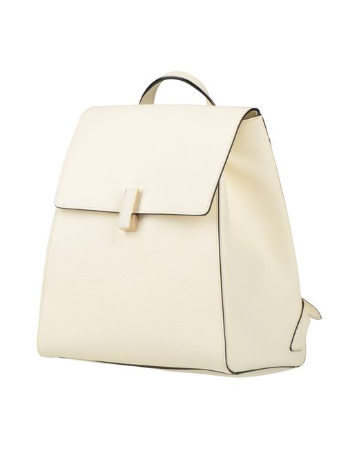 Valextra Backpack Calfskin in Natural | Lyst