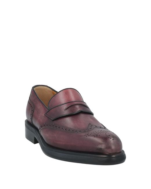 A.Testoni Loafers Calfskin in Purple for Men | Lyst