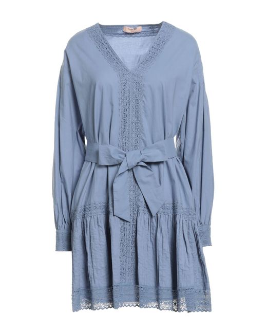 Twinset Mini Dresses in Blue | Lyst UK