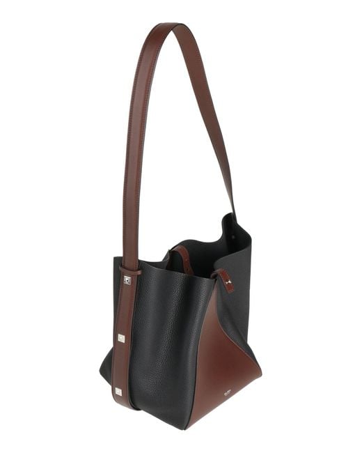 Max Mara Shoulder Bag Calfskin in Black | Lyst