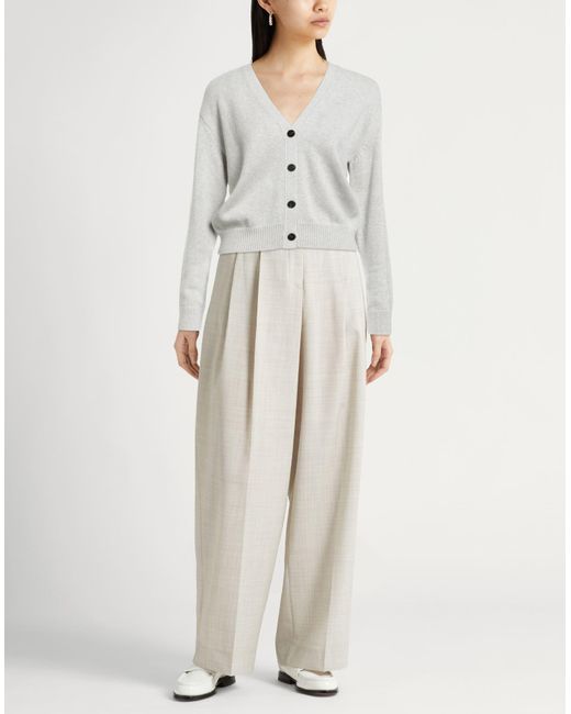 Theory Cardigan in White | Lyst UK