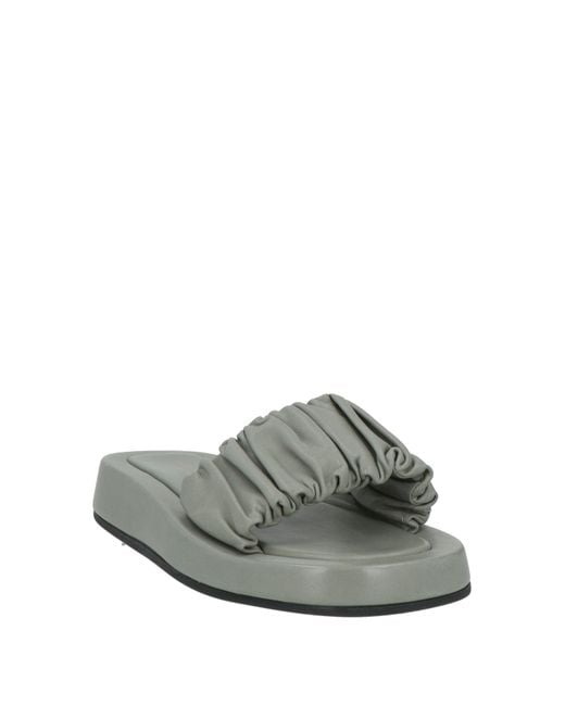 Officine Creative Sandals Soft Leather in Gray | Lyst