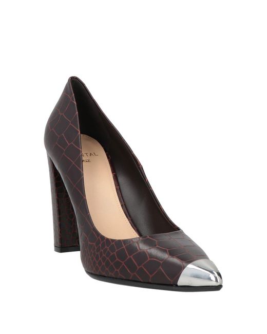 Chantal 1962 Dark Pumps Leather, Metal in Brown | Lyst