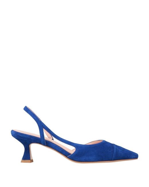 Anna F. Pumps Leather in Blue | Lyst UK
