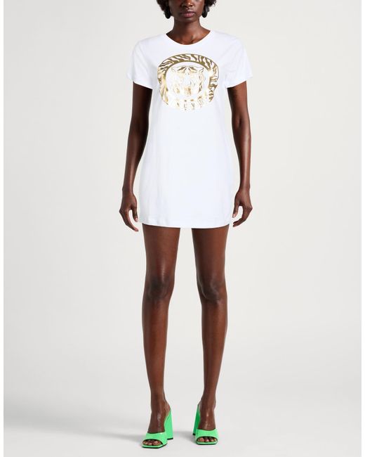 Just Cavalli Mini Dresses in White | Lyst UK