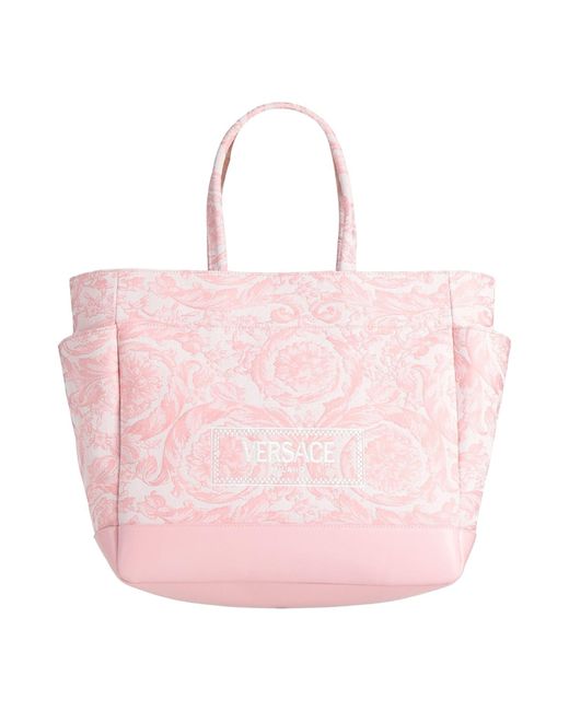 Versace Handbag Polyamide, Cotton, Polyester, Acrylic in Pink | Lyst UK