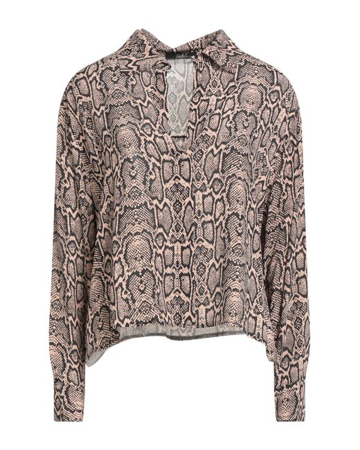 Carla G Top Viscose in Brown | Lyst UK