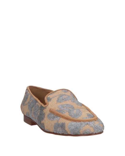 Pedro Miralles Sand Loafers Textile Fibers in Gray | Lyst