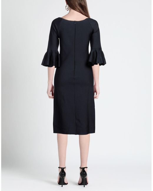 Carolina Herrera Midi Dress in Blue | Lyst Carolina Herrera Midi Dress in Blue | Lyst