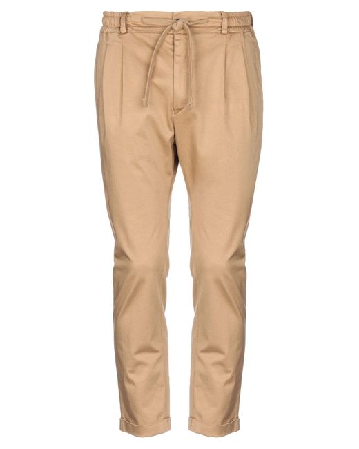 Macchia J Cotton Casual Pants in Camel (Natural) for Men - Lyst