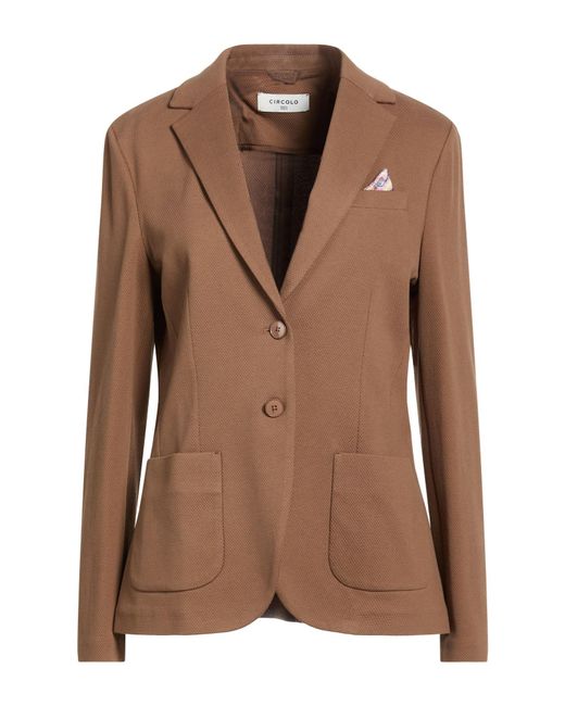 Circolo 1901 Blazer in Brown | Lyst UK