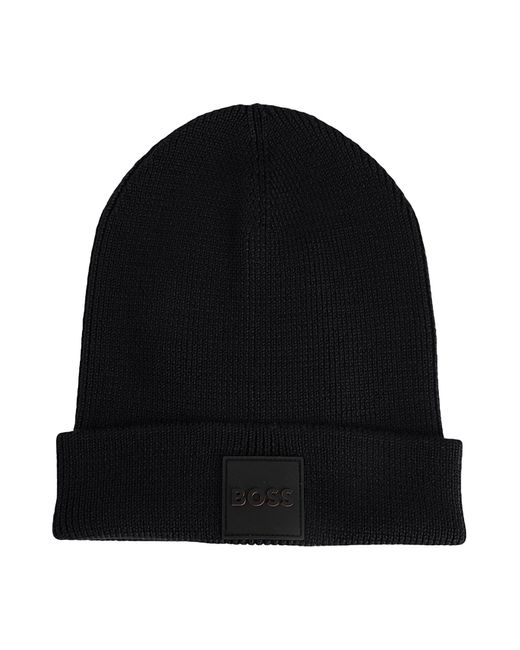 BOSS Hat Virgin Wool, Acrylic in Black for Men | Lyst
