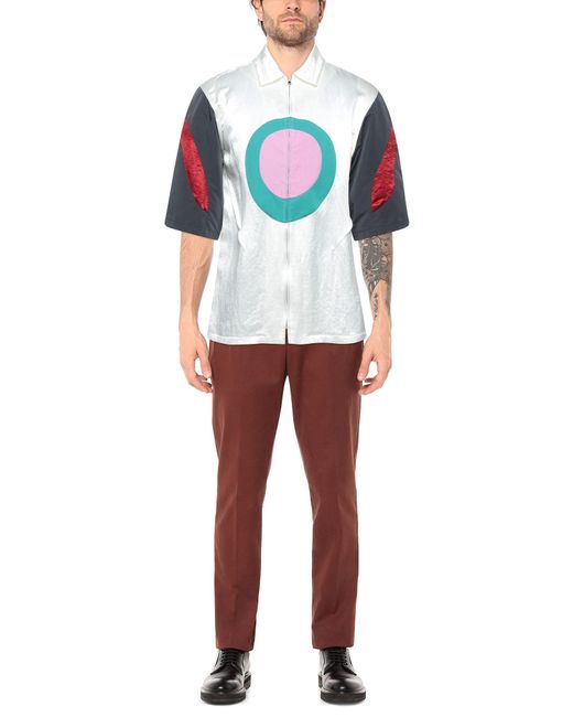 Kiko Kostadinov Shirt Acetate, Polyamide, Triacetate in White for Men ...