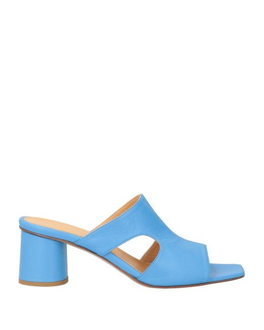 Tela Azure Sandals Leather in Blue | Lyst