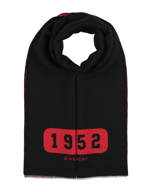 Givenchy Scarf Wool, Virgin Wool, Silk in Black for Men | Lyst UK