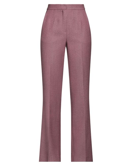 Beatrice B. Antique Rose Pants Virgin Wool, Acrylic in Purple | Lyst