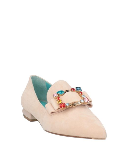 Norma J. Baker Loafers Leather in Natural | Lyst