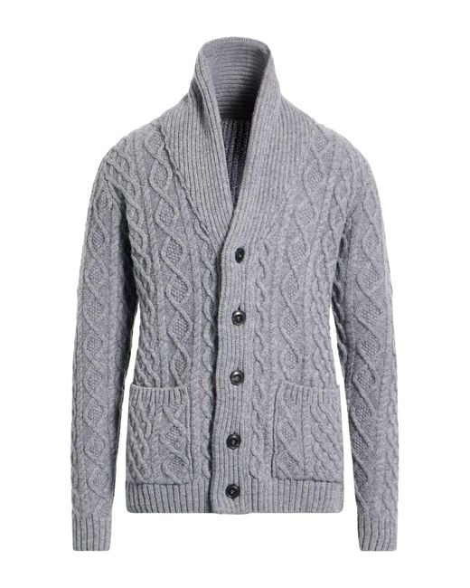 Irish Crone Cardigan in Grey for Men | Lyst UK