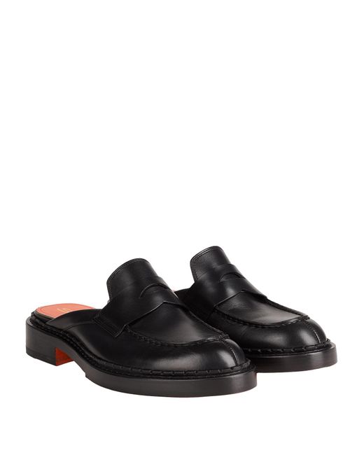 Santoni Mules & Clogs Leather in Black | Lyst