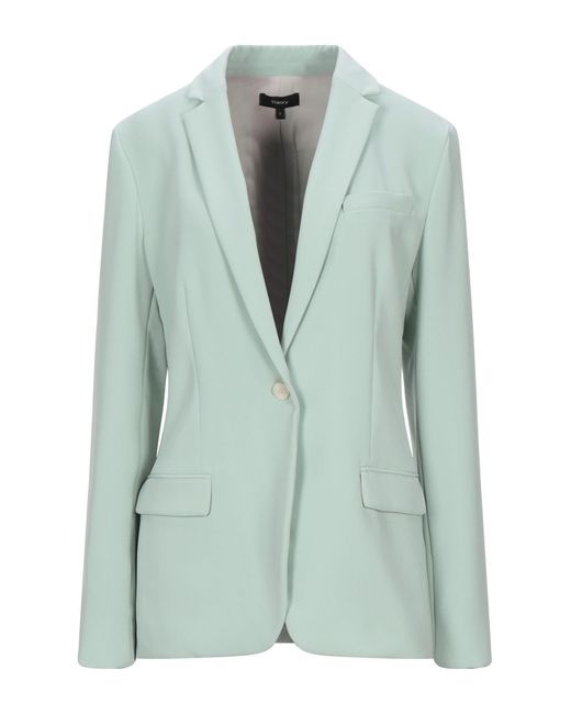Theory Synthetic Suit Jacket In Light Green Green Lyst