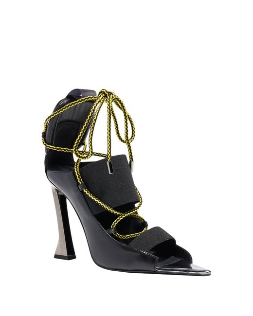 Ferrari Sandals Textile Fibers, Leather in Black | Lyst