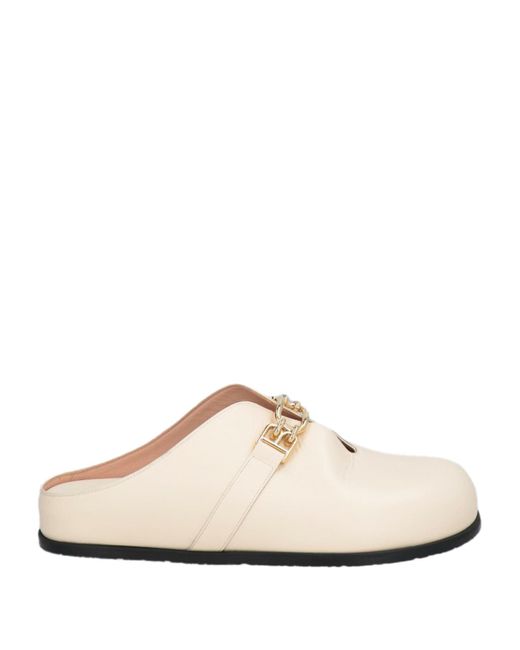 Bally Cream Mules & Clogs Cow Leather in White | Lyst