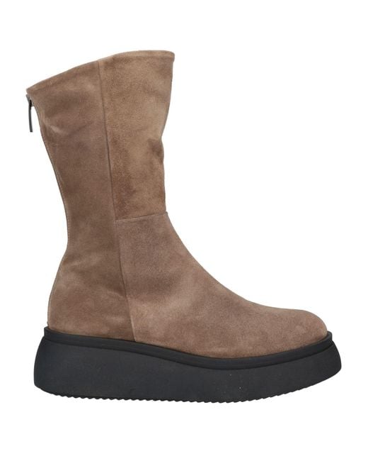 Janet & Janet Sand Ankle Boots Leather in Brown | Lyst