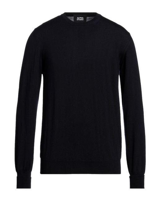 Alpha Studio Jumper in Blue for Men | Lyst UK