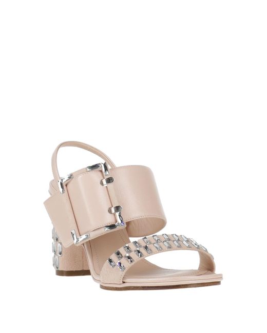 Rodo Blush Sandals Leather in Pink | Lyst