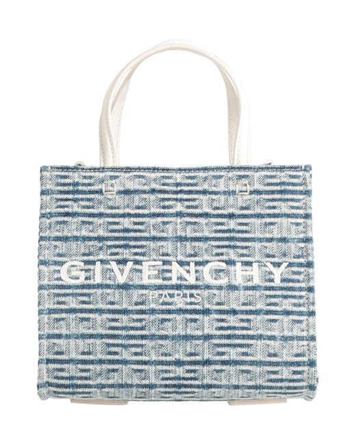 Givenchy Handbag Leather, Textile Fibers in Blue | Lyst
