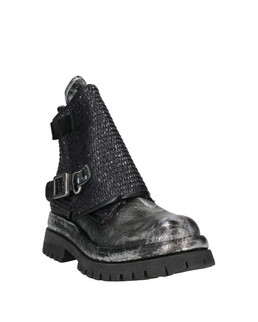 A.s.98 Steel Ankle Boots Leather, Textile Fibers in Black | Lyst