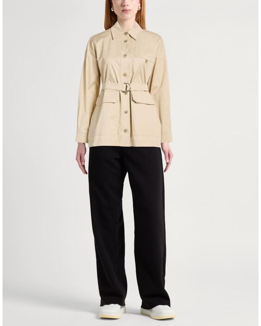 Alpha Studio Jacket in Natural | Lyst UK